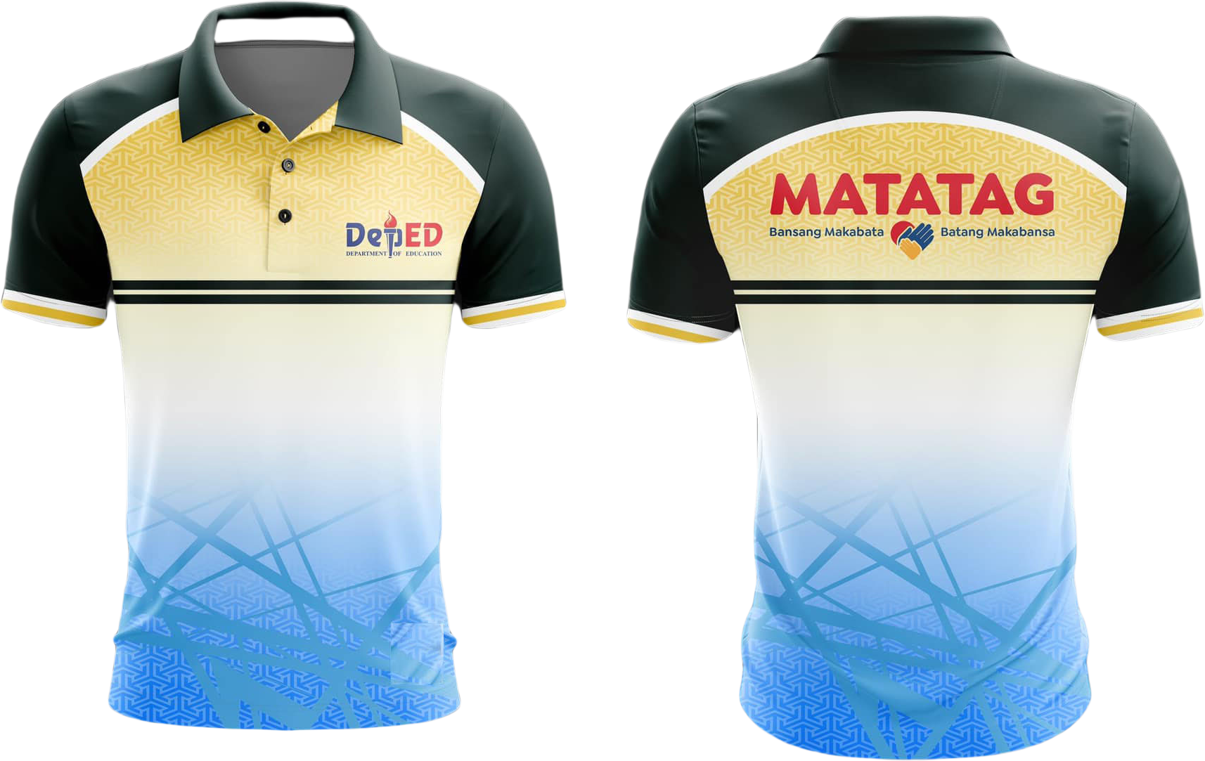 Matatag Polo Shirt Deped Badge Uniform Teacher Day Wear Deped Matatag ...
