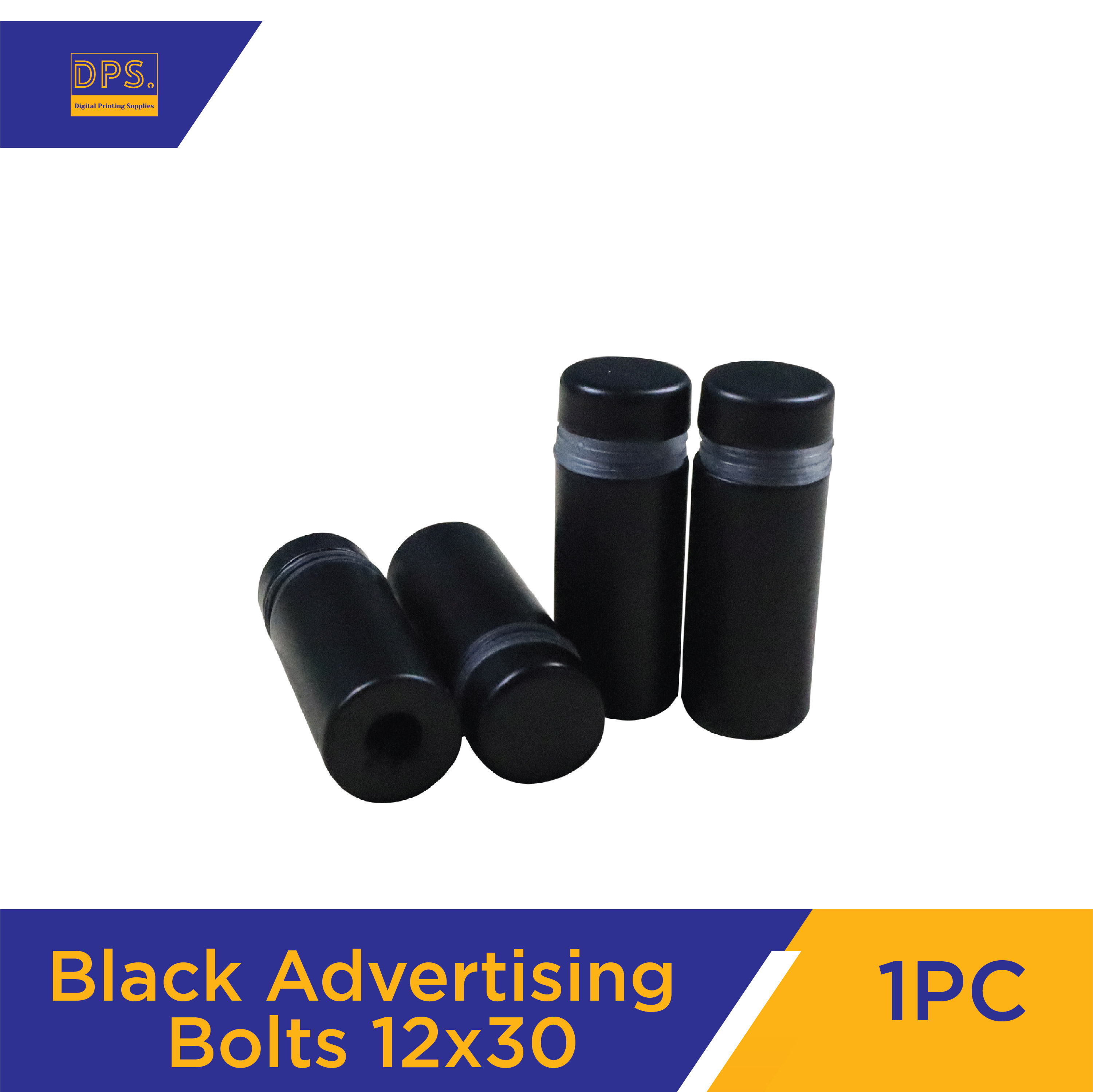DPS Black Advertising Bolts l Standoffs Bolt Bolts Mount Sign Acrylic ...