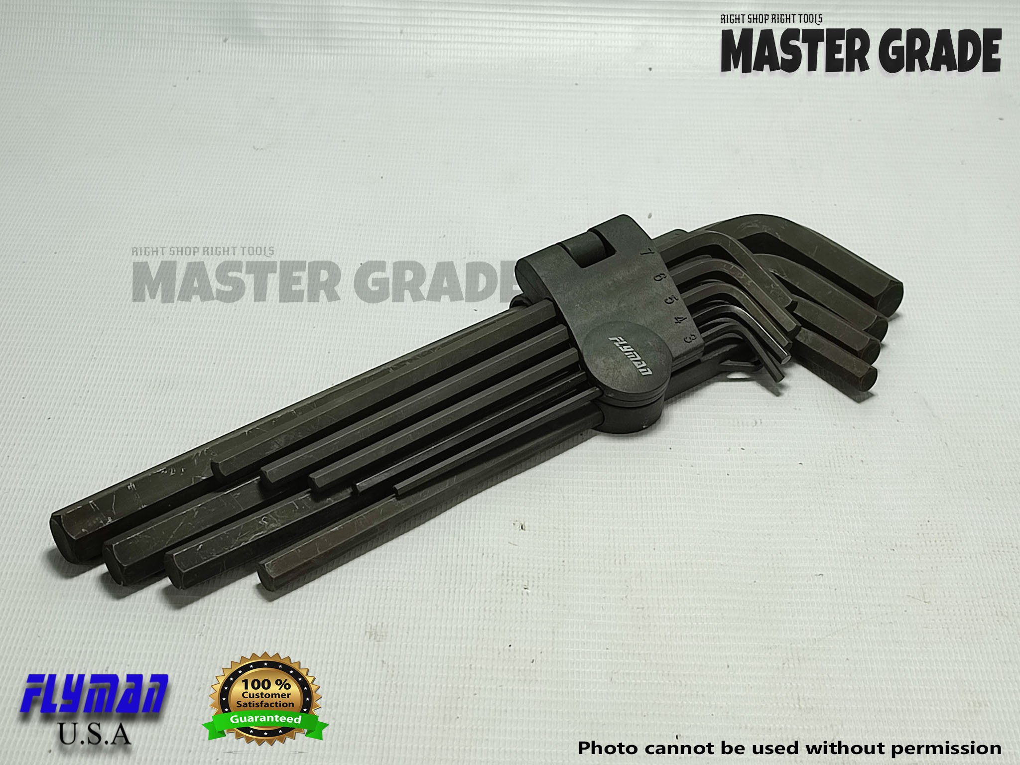 MG ORIGINAL FLYMAN HEAVY DUTY 9Pcs. Allen Wrench Set (HEX KEYS) 3mm X ...