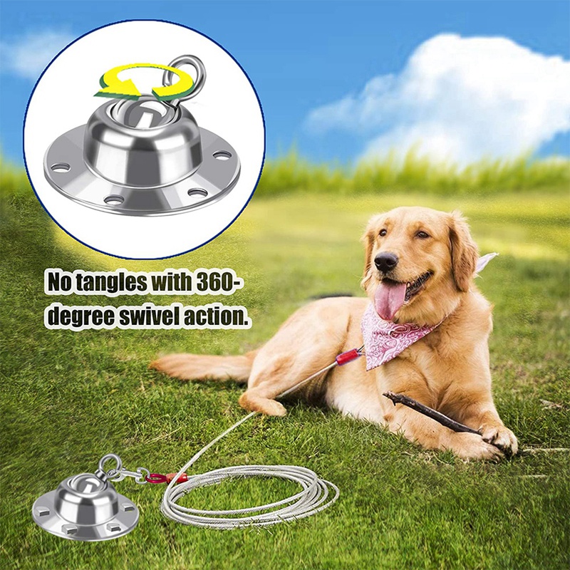 Dog Tie Out Stake 360 Degree Swivel Dog Tie Out Stake Swiveling Pet Tie ...