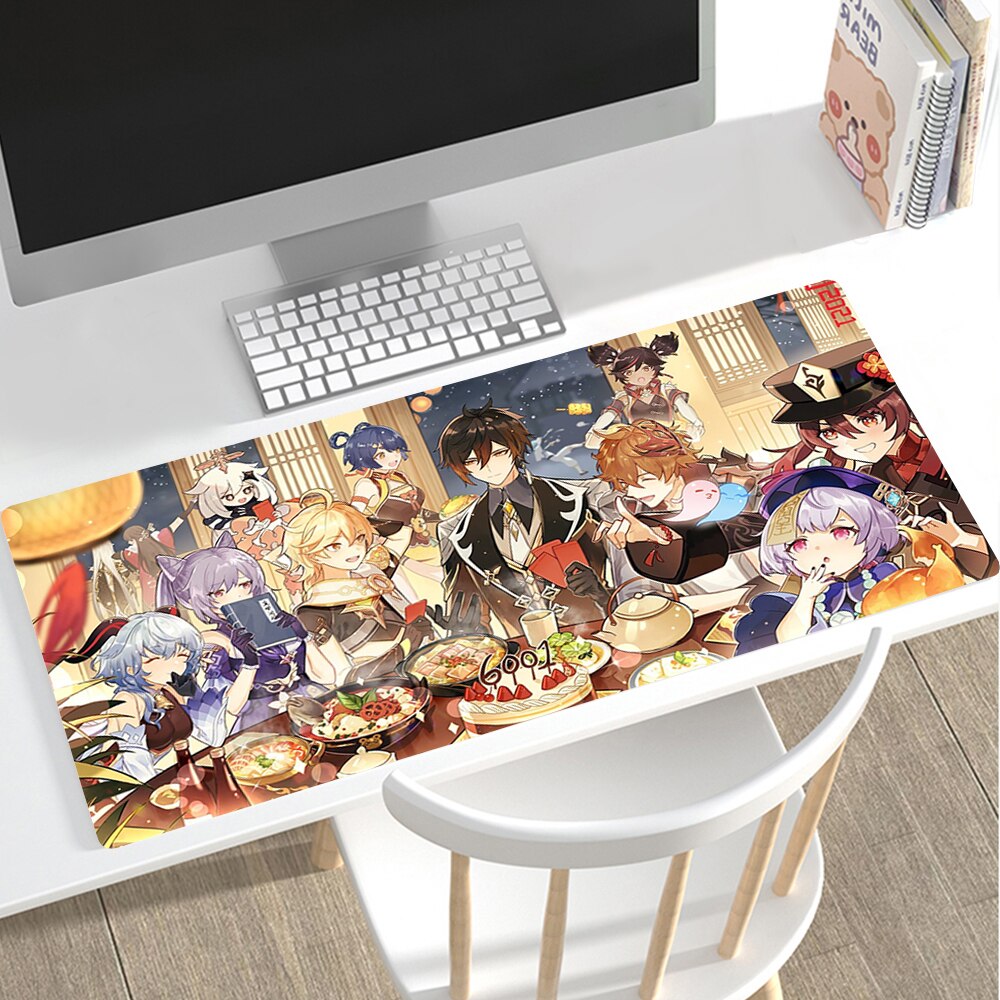 Genshin Impact Mouse Pad Yae Miko Gaming Accessories Desk Mat Pc Gamer ...