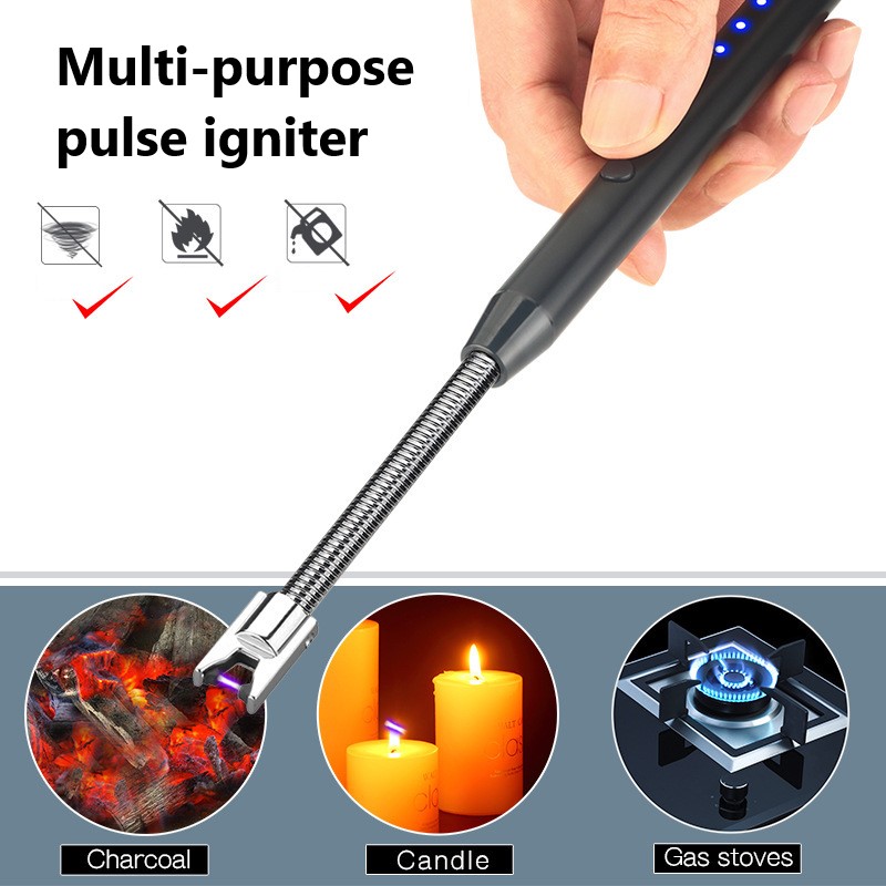 Electric lighters rechargeable USB Long Kitchen Lighter for Stove ...