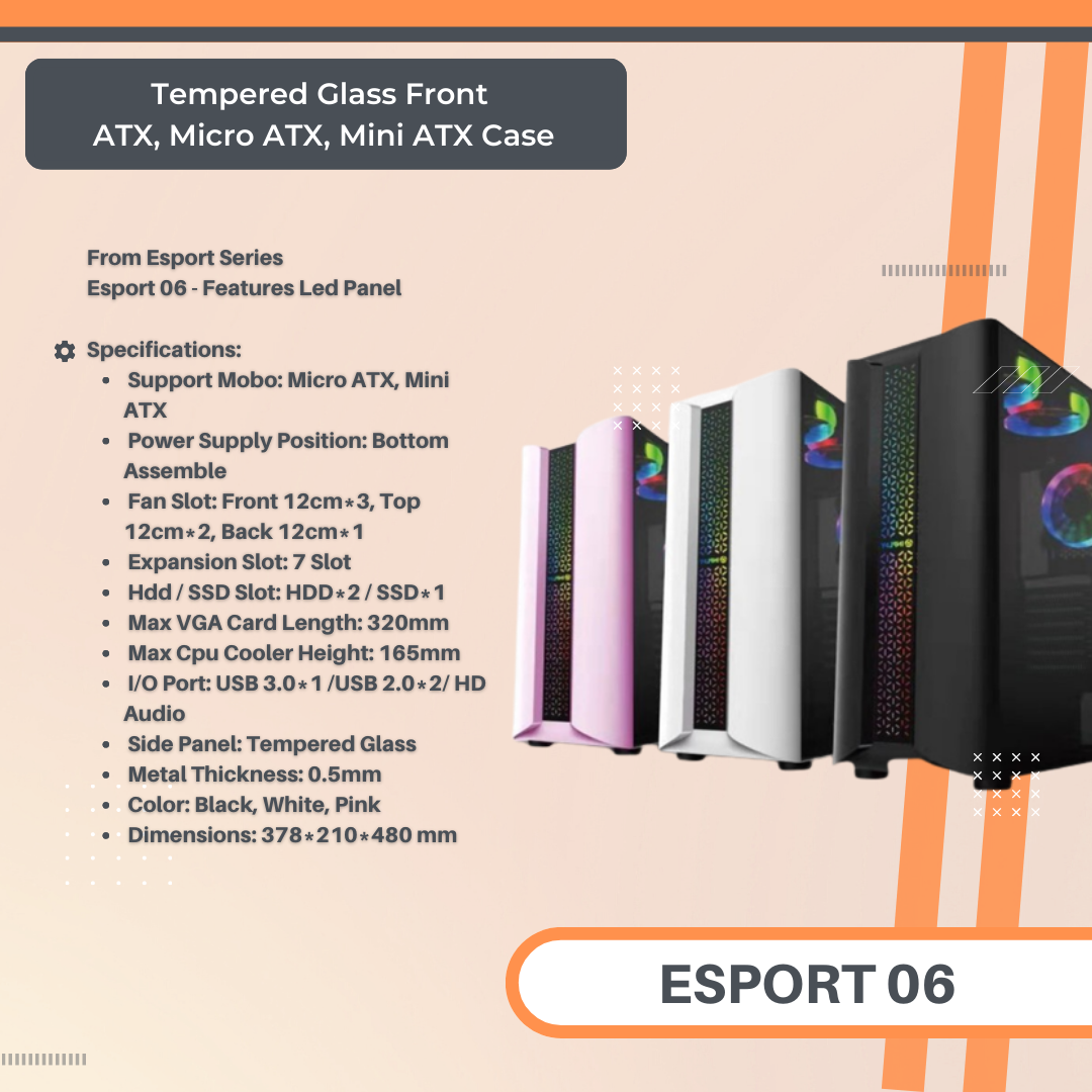 Casing | INPLAY | Meteor 01 | Wind 01 | Wind 05 | Esport 06 | ATX ...