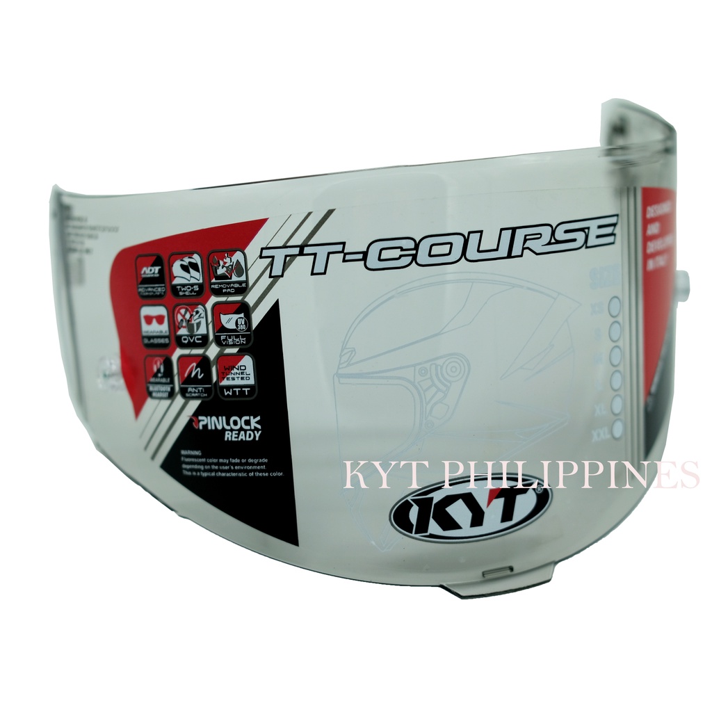 KYT TT-Course Visor Lens | Lazada PH