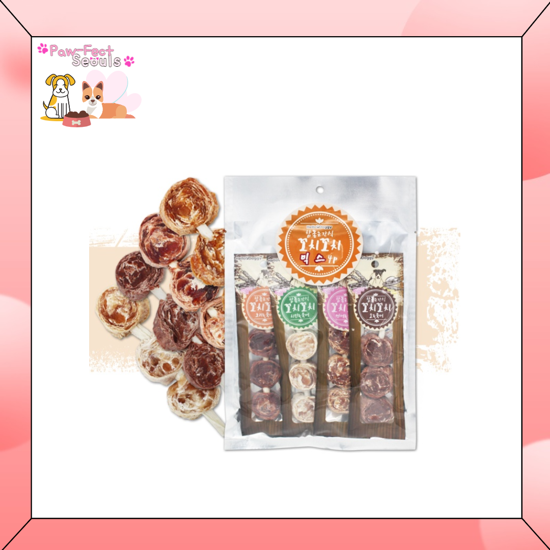Hello Doggy Barbecue Korean Chicken Flavor AuthenticKorean Dog Treat 4P ...
