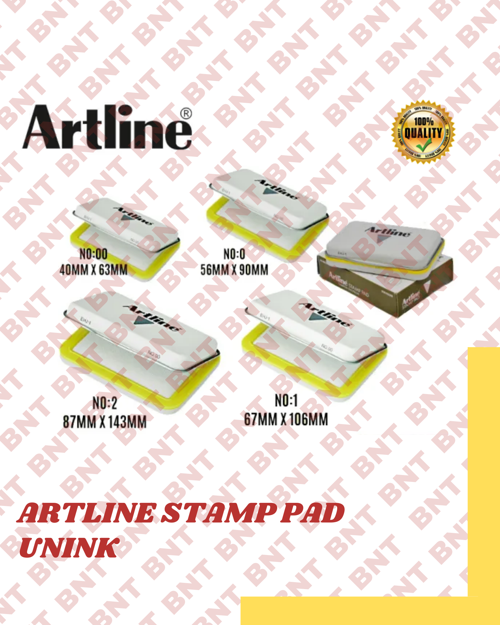 Artline Stamp Pad Unink No:00, 0, 1 & 2 / Refillable Stamp Pad Un Ink ...