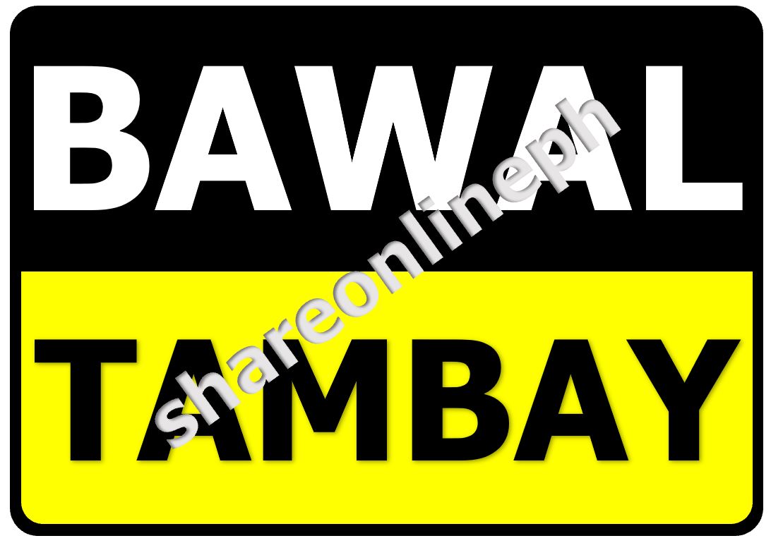 Bawal Tambay Laminated Signage Sticker Signages PVC Signages Sign ...