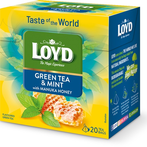 Loyd Green Tea and Mint with Manuka Honey 20Teabags | Lazada PH