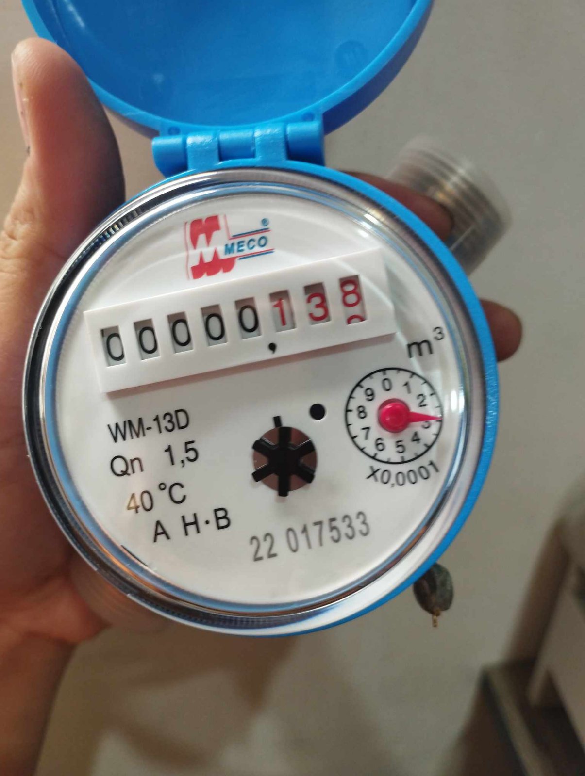 Meco Water Meter 1/2 Or 3/4 (Choose 1 Size) Brass Heavy Duty Submeter ...