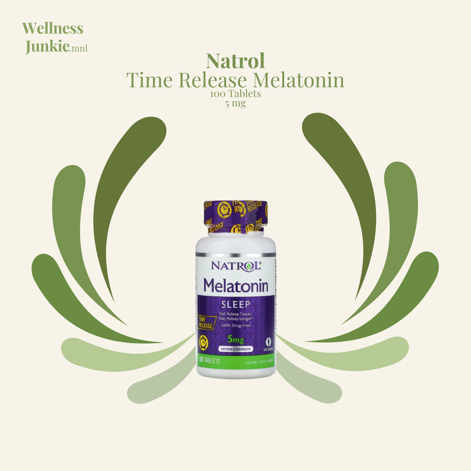 Natrol Melatonin Time Release 3mg or 5mg, 100 Tablets | Lazada PH
