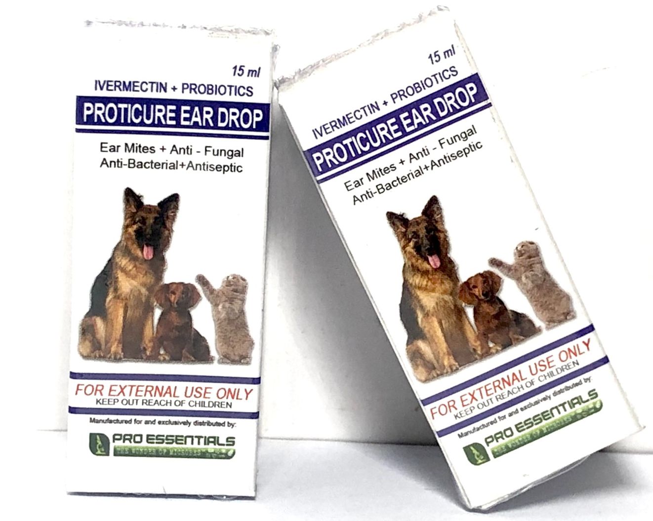 [JWR AGRIVET] Proticure Ear Drop 15ml for Dog and Cat Ear Mites, Anti ...