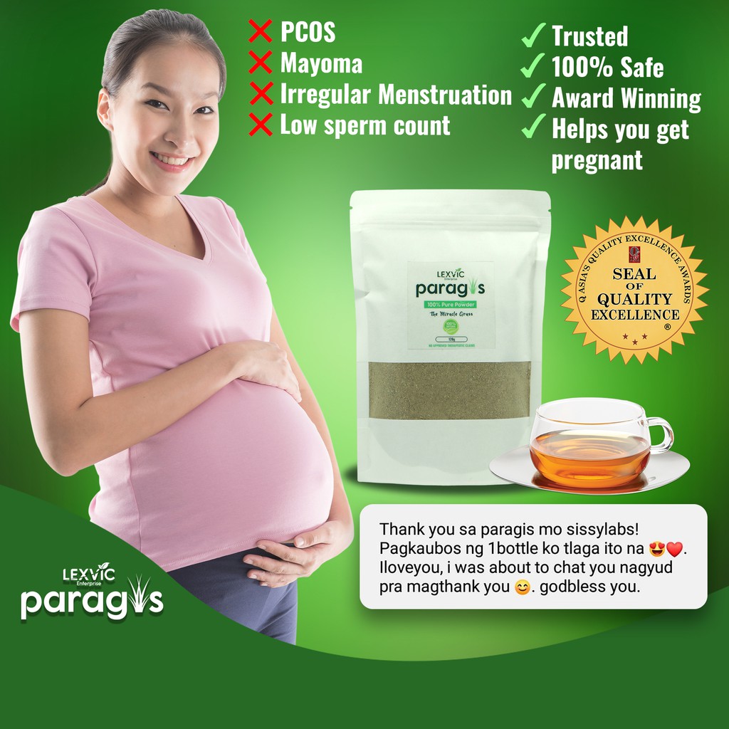 Original Paragis Tea Powder 120g by Lexvic Enterprise- For PCOS, Sperm ...