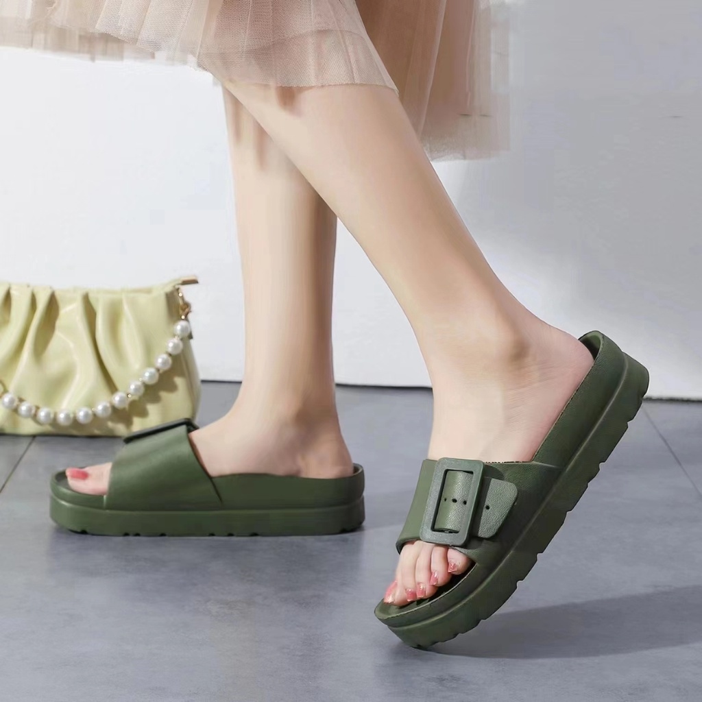 The new 2022 EVA Birken One Strap High Heels slippers sandals for women ...