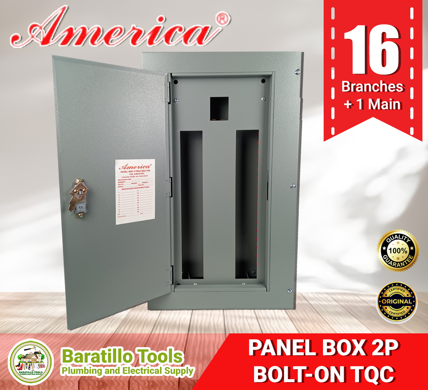 Original America Panel Box 2P Bolt-on TQC 10, 12, 14 & 16 Branches ...