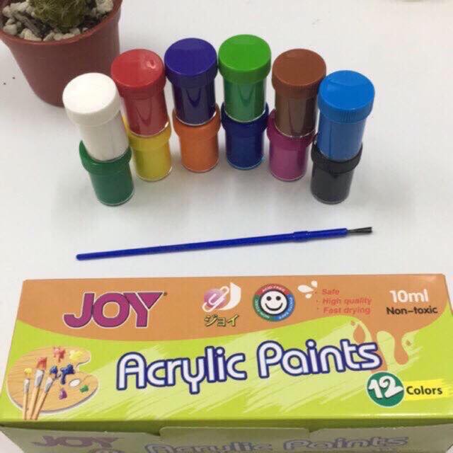 Joy Acrylic Paint (12 colors/10ml) | Lazada PH