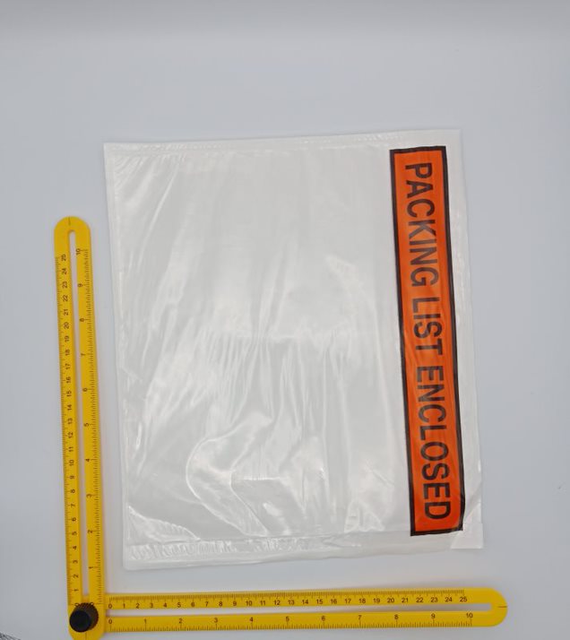 PACKING LIST ENCLOSED Packaging Insert Envelopes White Plastic Full ...