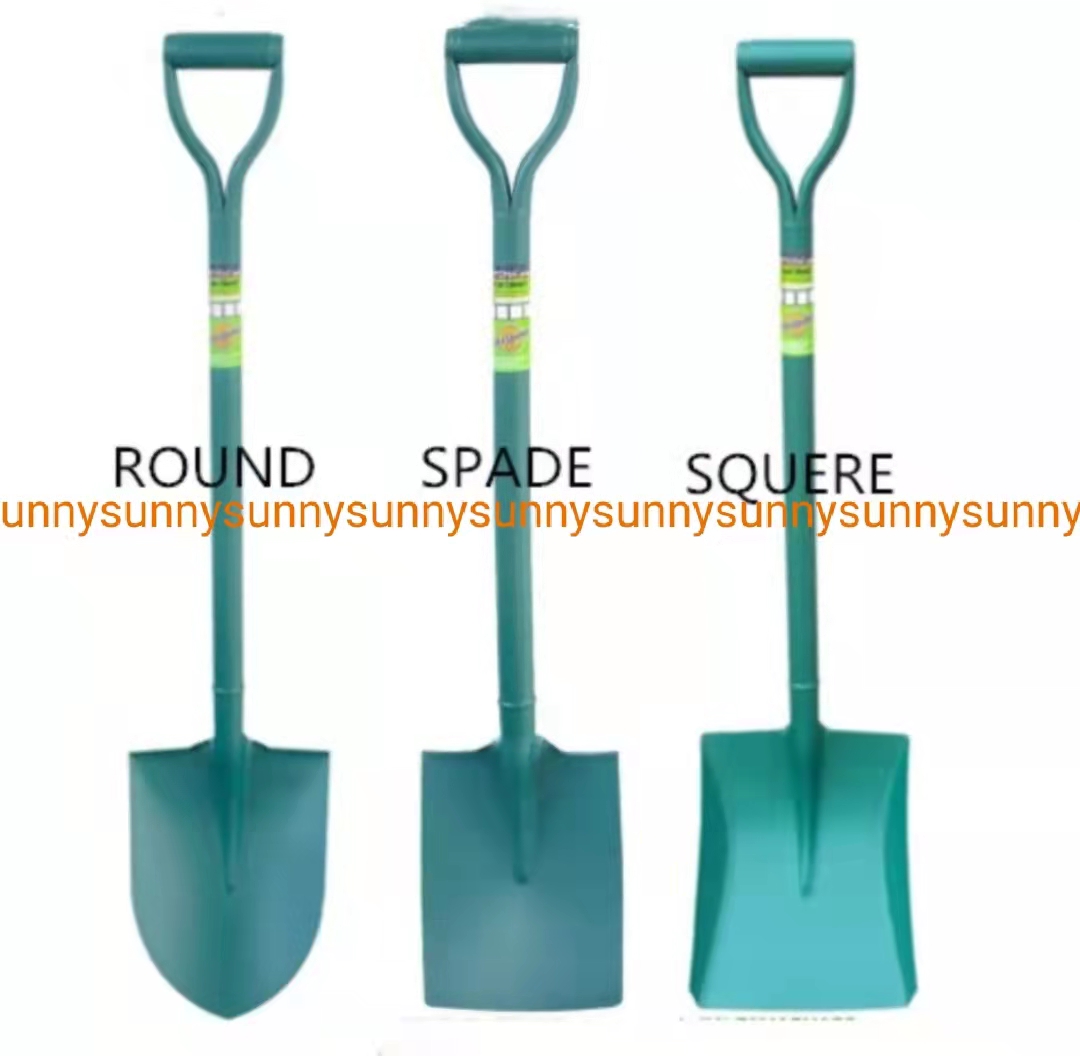 SHOVEL PALA ROUND POINTED // SPADE // SQUARE green or black colour ...