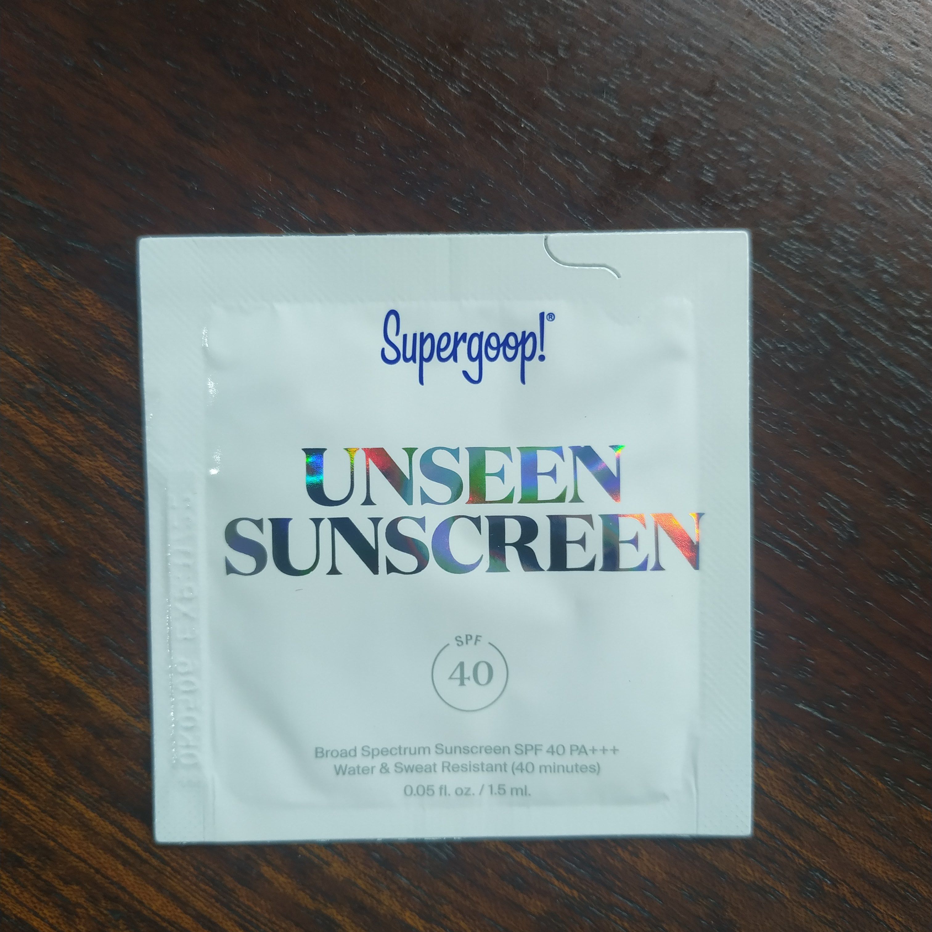 Supergoop! Unseen Suncreen Broad Spectrum SPF40 1.5ml (sachet) | Lazada PH