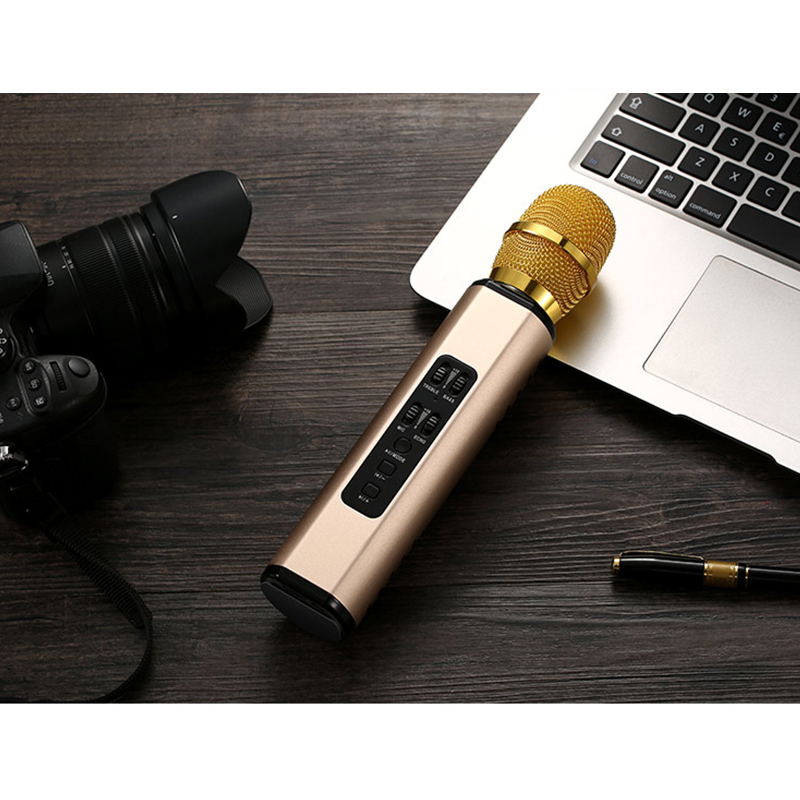 K6 bluetooth handheld Microphone karaoke HiFi speaker dual speaker ...