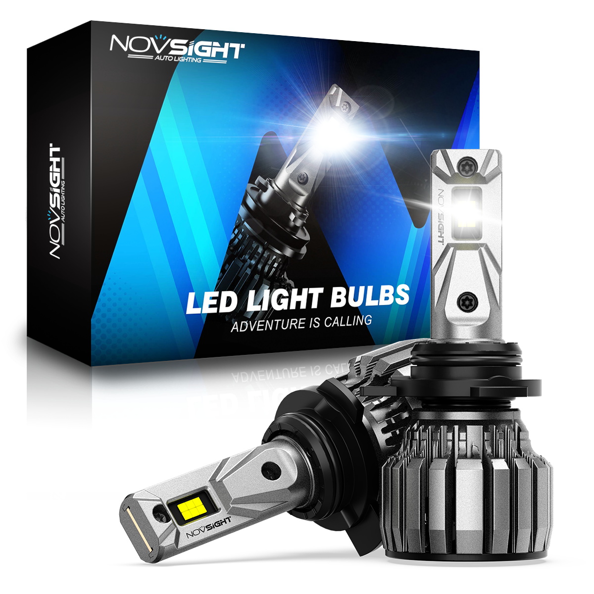 Novsight N71 60W / pair 16000LM headlight bulbs for Car white Color ...