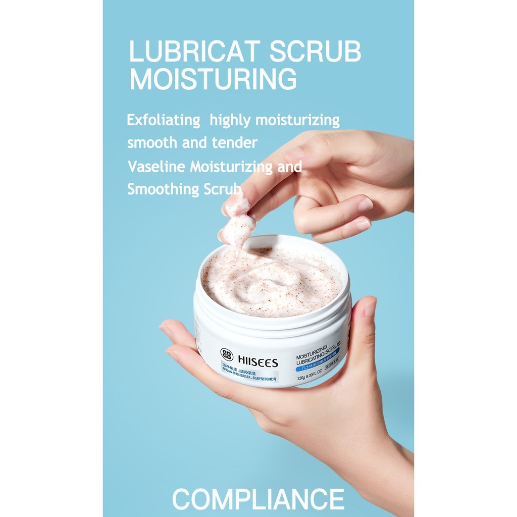 【COD】 HIISEES Body Scrub Shiny Whitening Exfoliating bath scrub Improve ...