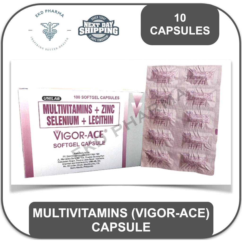HOT SALE! Vigor - Ace Multivitamins Soft Gel Capsule [10 20 capsules ...