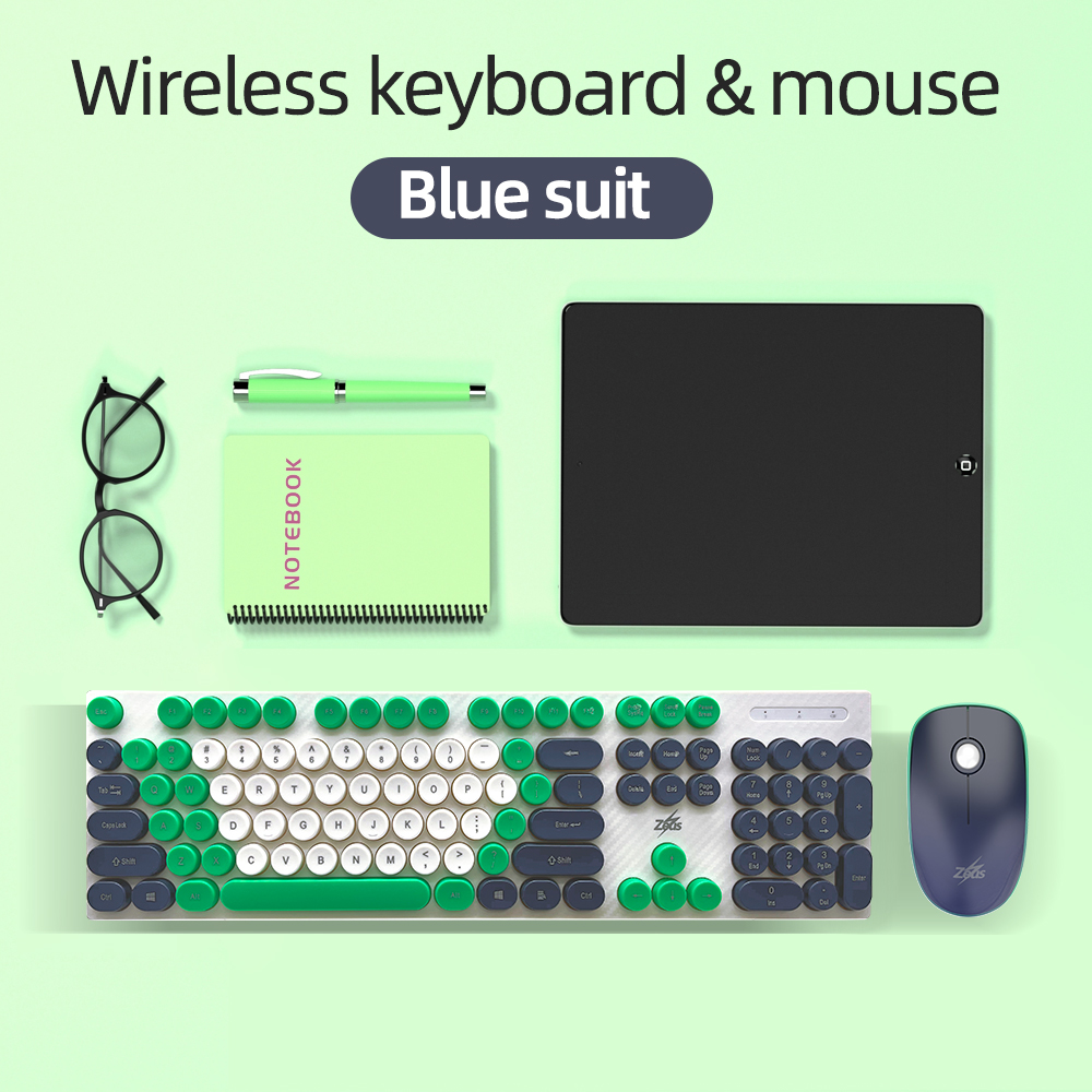 NEXFAN K-200 Rainbow Slim 2.4GH Keyboard for pc computer Wireless ...