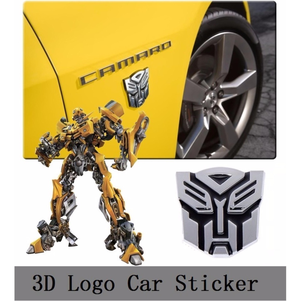 【Fast Delivery】Autobots Alloy Metal Looking Car Body Sticker ...