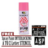 No. 30 Rose Pink Bosny with Free Spray Paint Interlocking Plastic ...