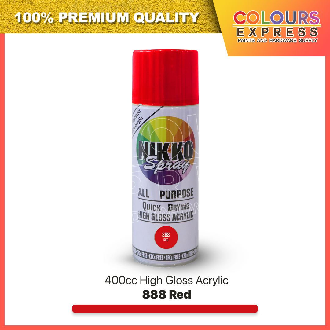 NIKKO SPRAY 888 RED (400Cc) / FAMILY COLOR RED solid colours All ...