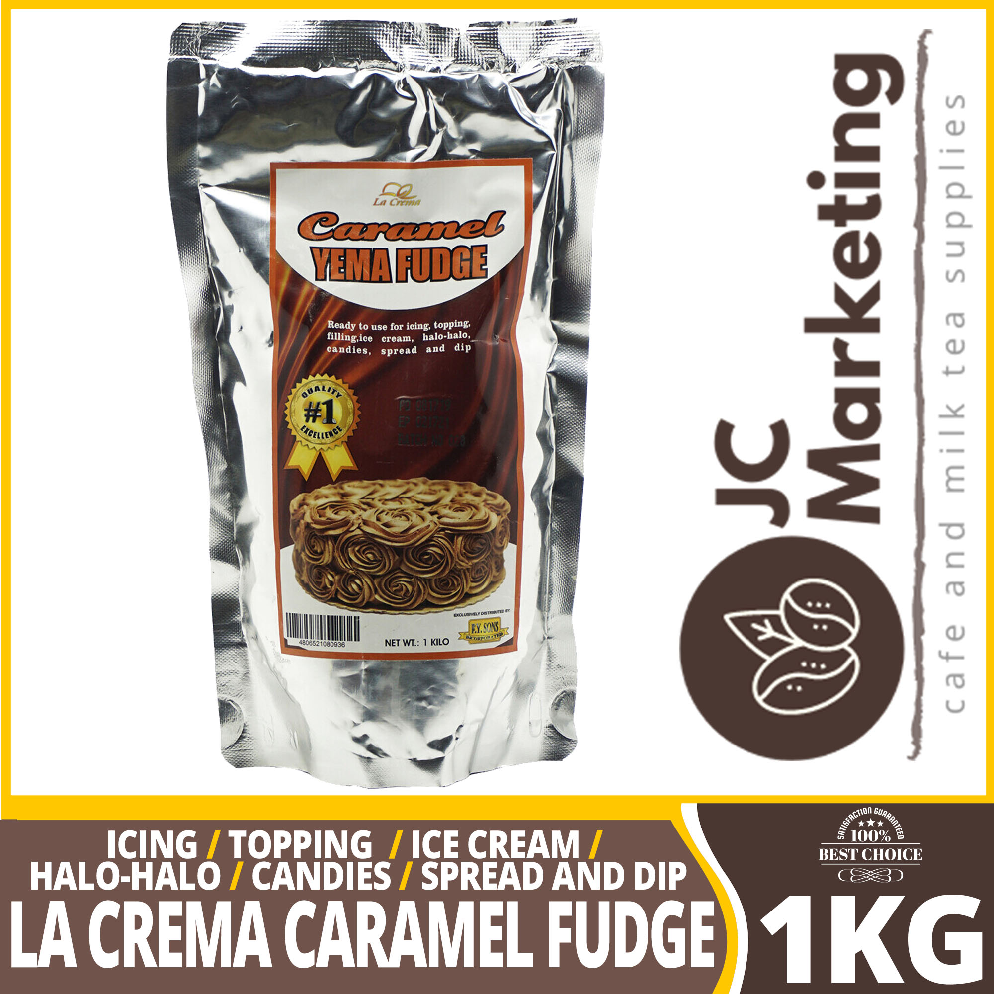 Caramel Yema Fudge Syrup 1 kilo Premium | lacrema | Lazada PH