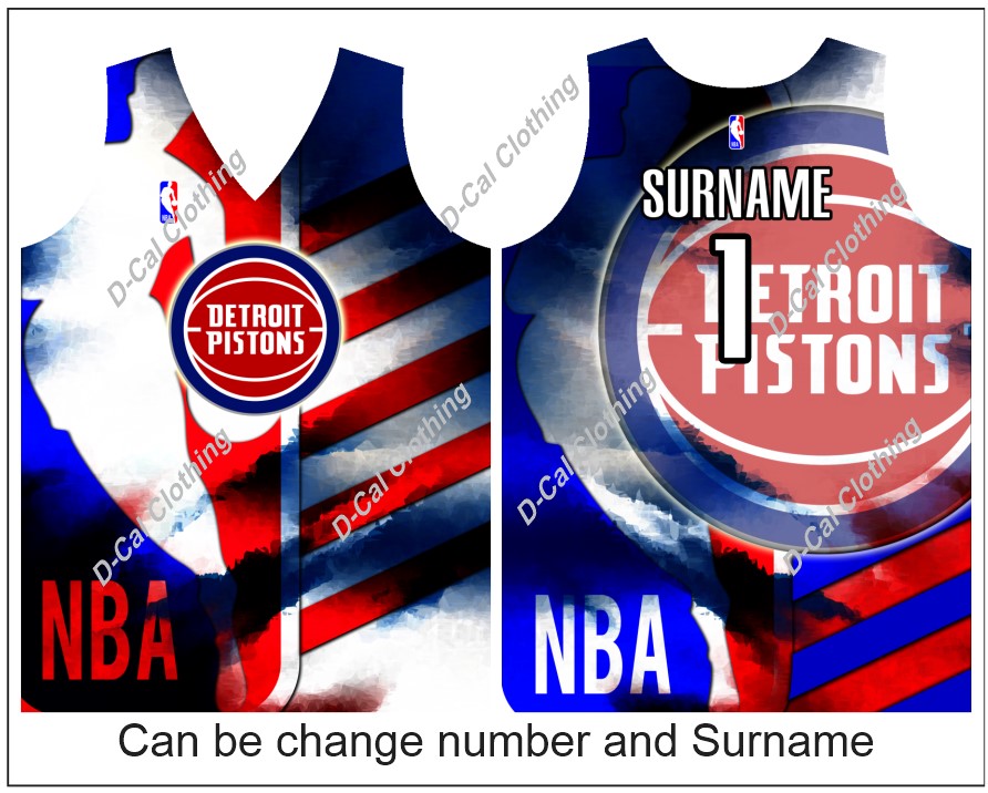 Full Sublimation, Basketball Jersey, Basketball Sando,013,Detroit ...