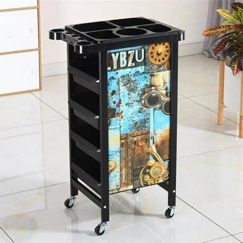 Hair salon tool cart five floors cart barbershop trolley tool cabinet ...