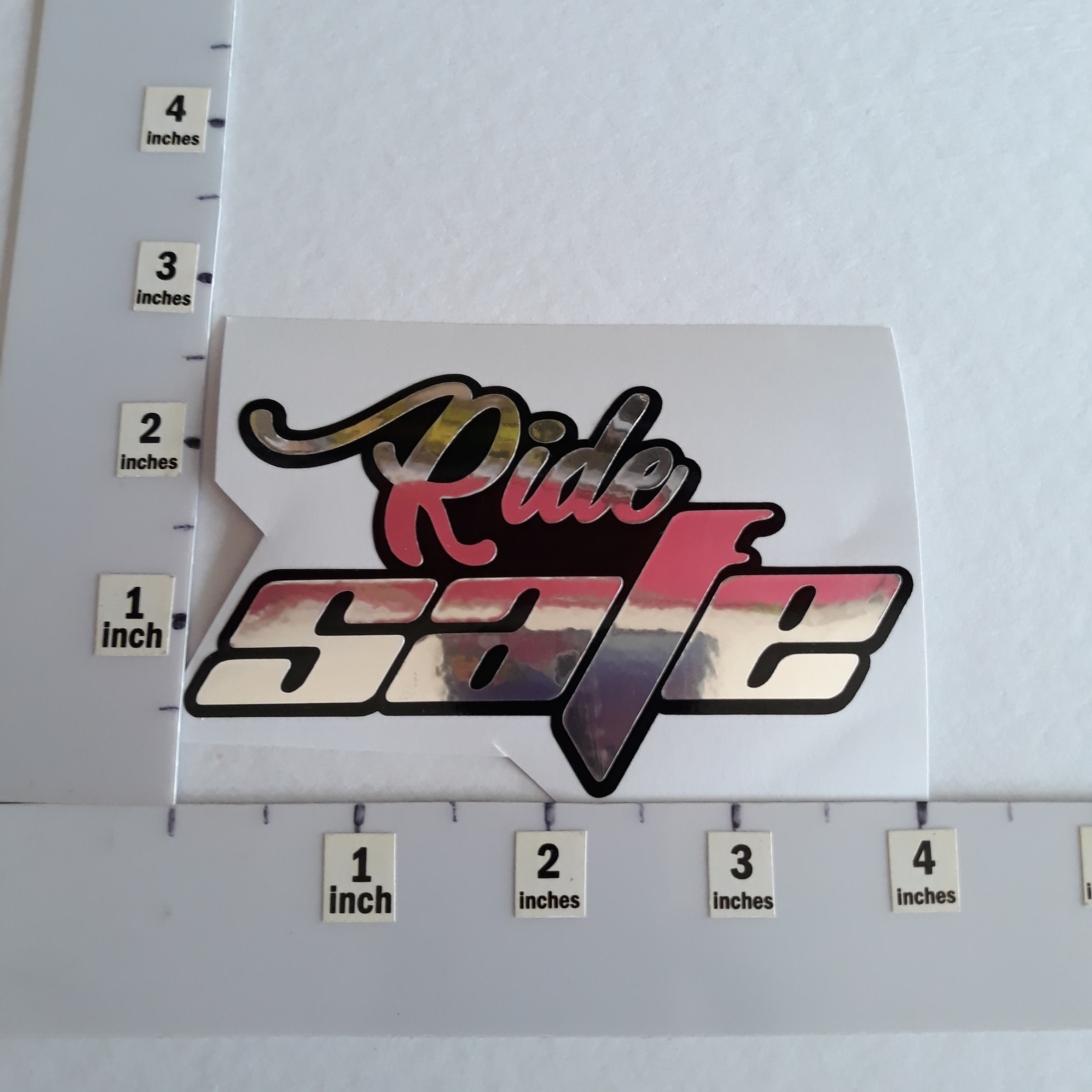 Ride Safe Sticker Decal in Silver, Gold & Hologram | Lazada PH