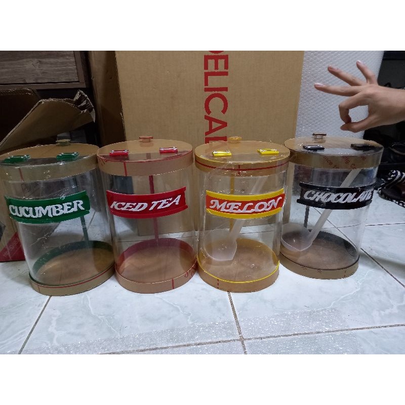 Palamigan Acrylic /container with FREE SANDOK Label | Lazada PH