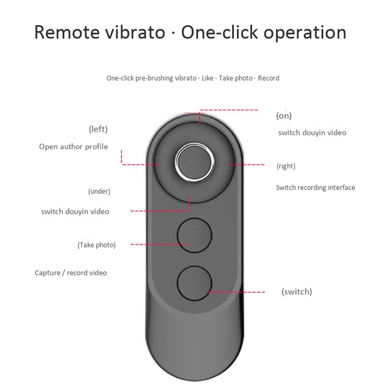 Selfie Wireless Bluetooth Remote Camera Video Remote,for iPhone/iPad ...