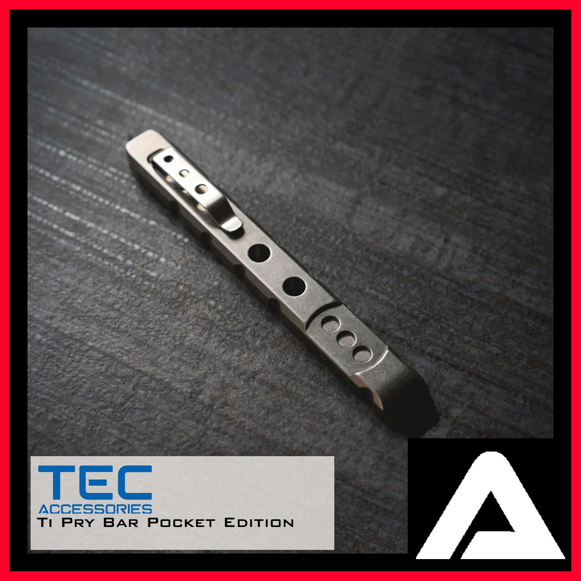 TEC - Ti-Pry Titanium Pry Bar - Pocket Edition - Titanium Prybar - TEC ...