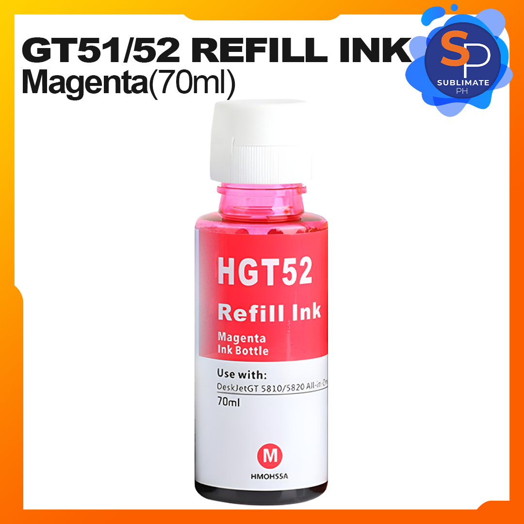 HP GT51/GT52 70ML Refill Ink Compatible for HP GT 5810/5820/5830/5840 ...
