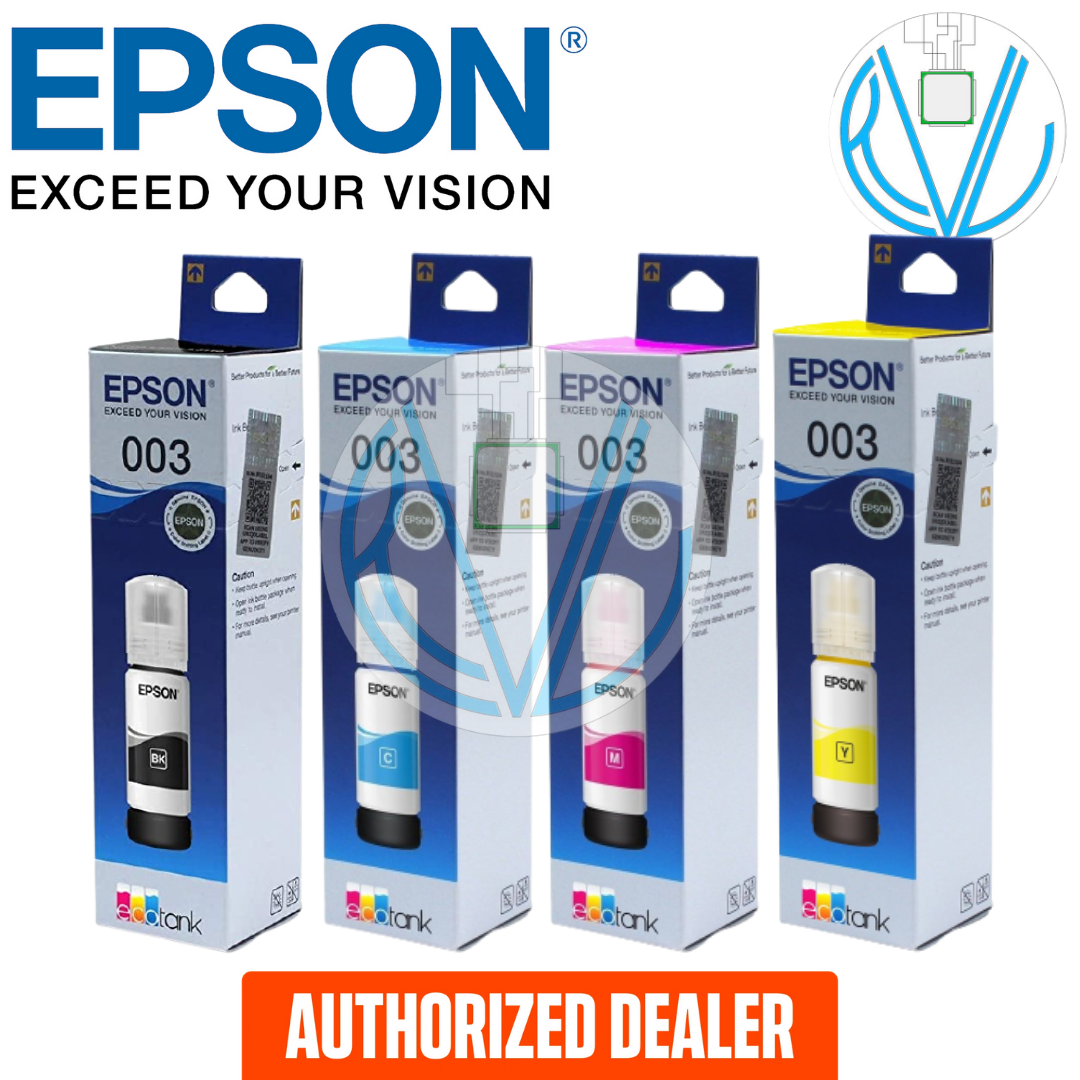 Original Epson 003 set Black and Color (Black Cyan Magenta and Yellow ...