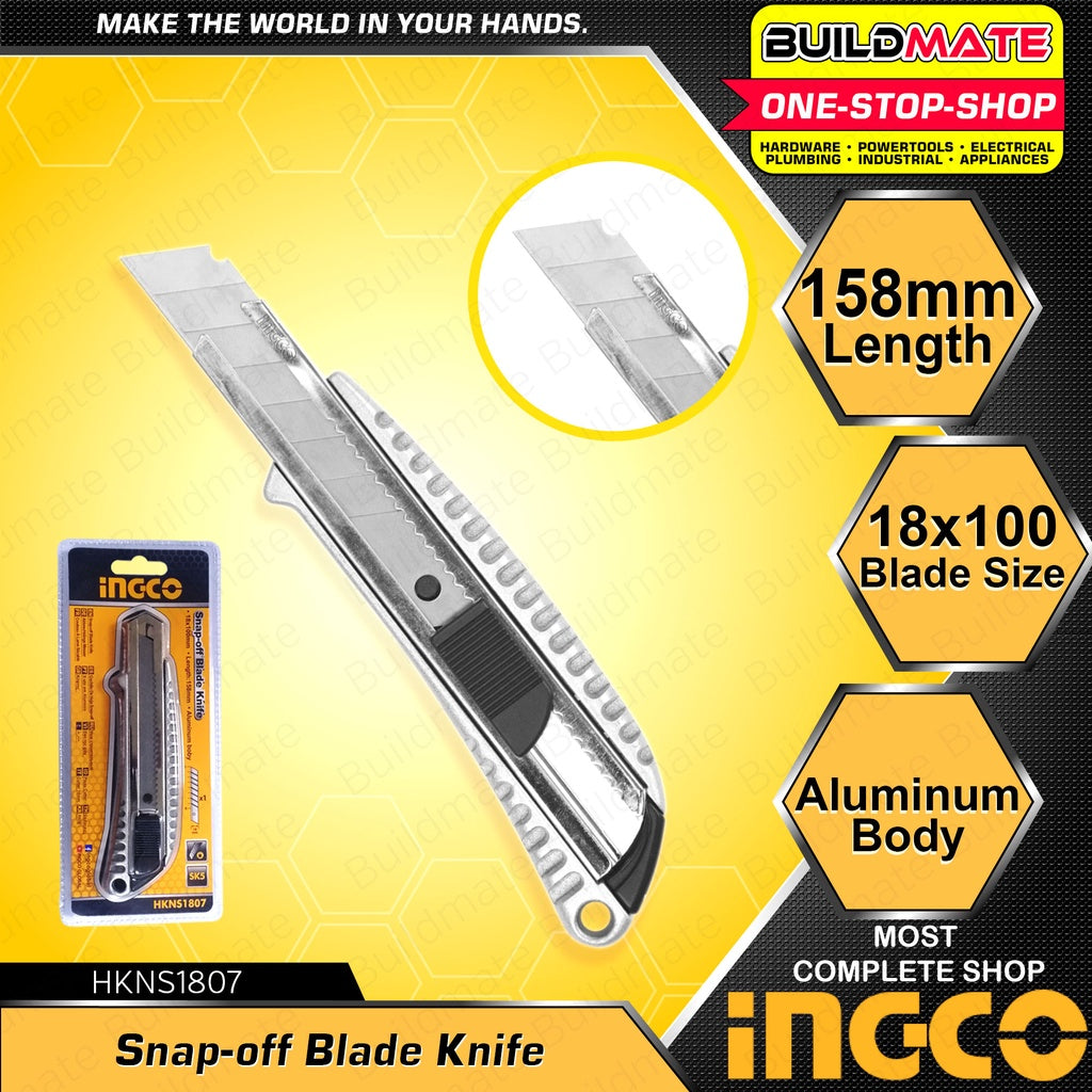 BUILDMATE Ingco Snap Off Blade Knife 152MM / 158MM With SK5 Blade ...