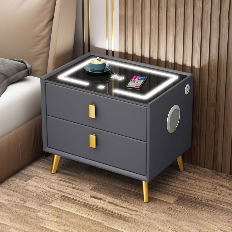 Nordic Bedside Table For Bedroom Smart Side Table With Usb Charger ...
