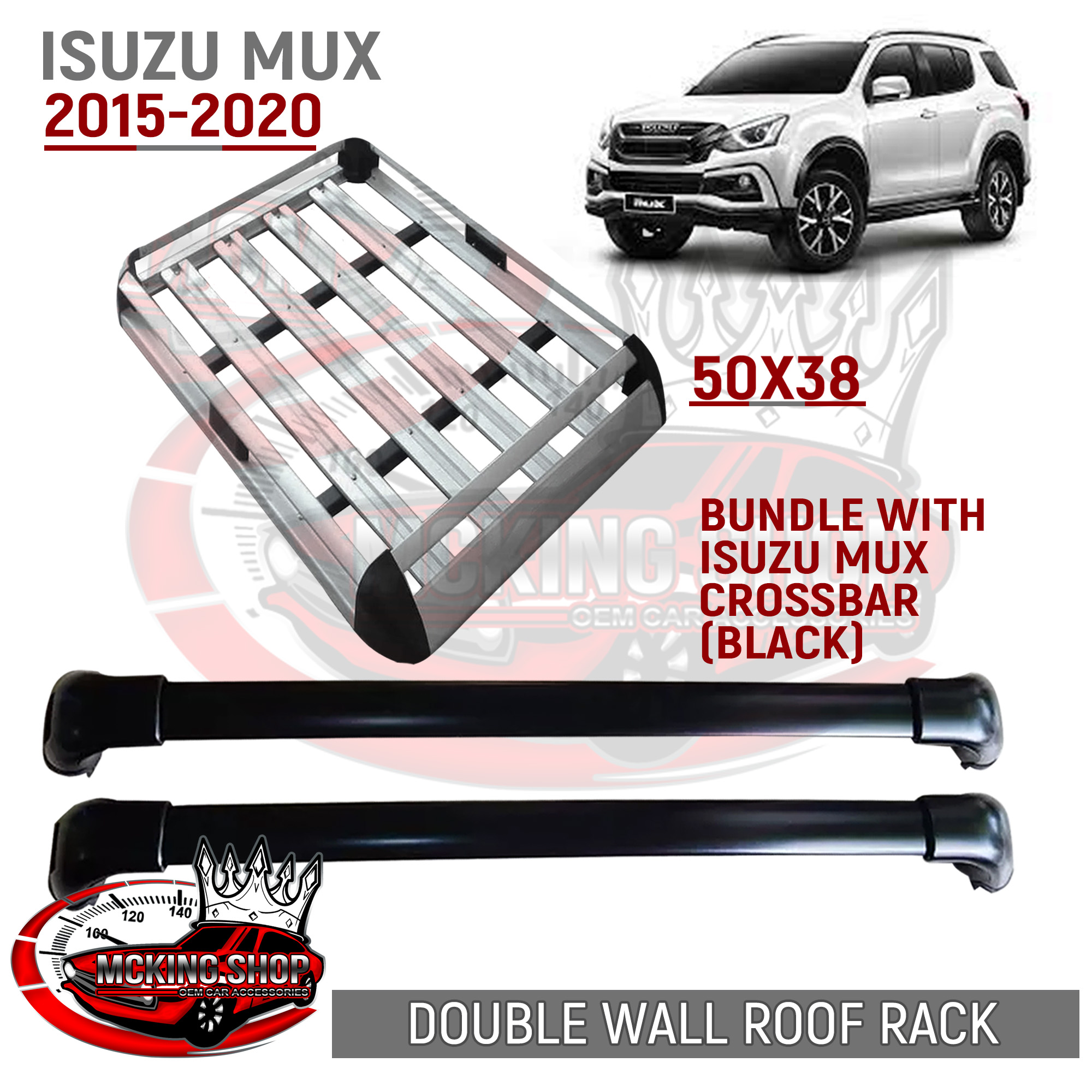 50x38 Roof Rack Basket Type Topload Carrier Aluminum (Double Wall ...