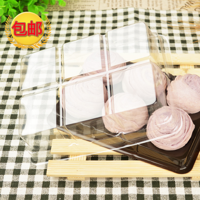 Green ball box with transparent cover and six boxes of glutinous rice ...