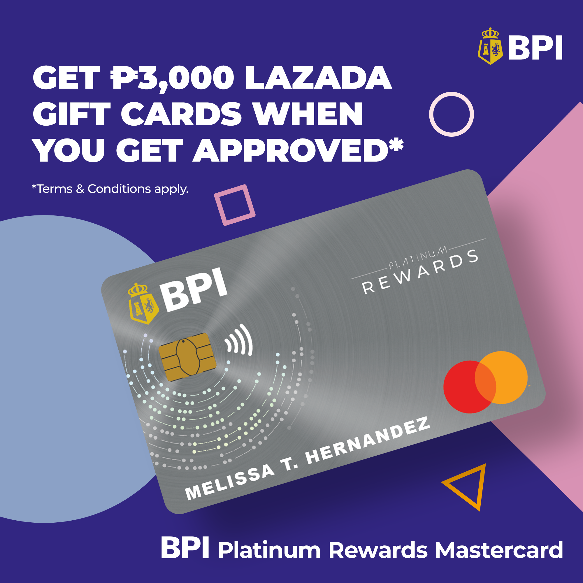 BPI Platinum Rewards Card Application | Lazada PH