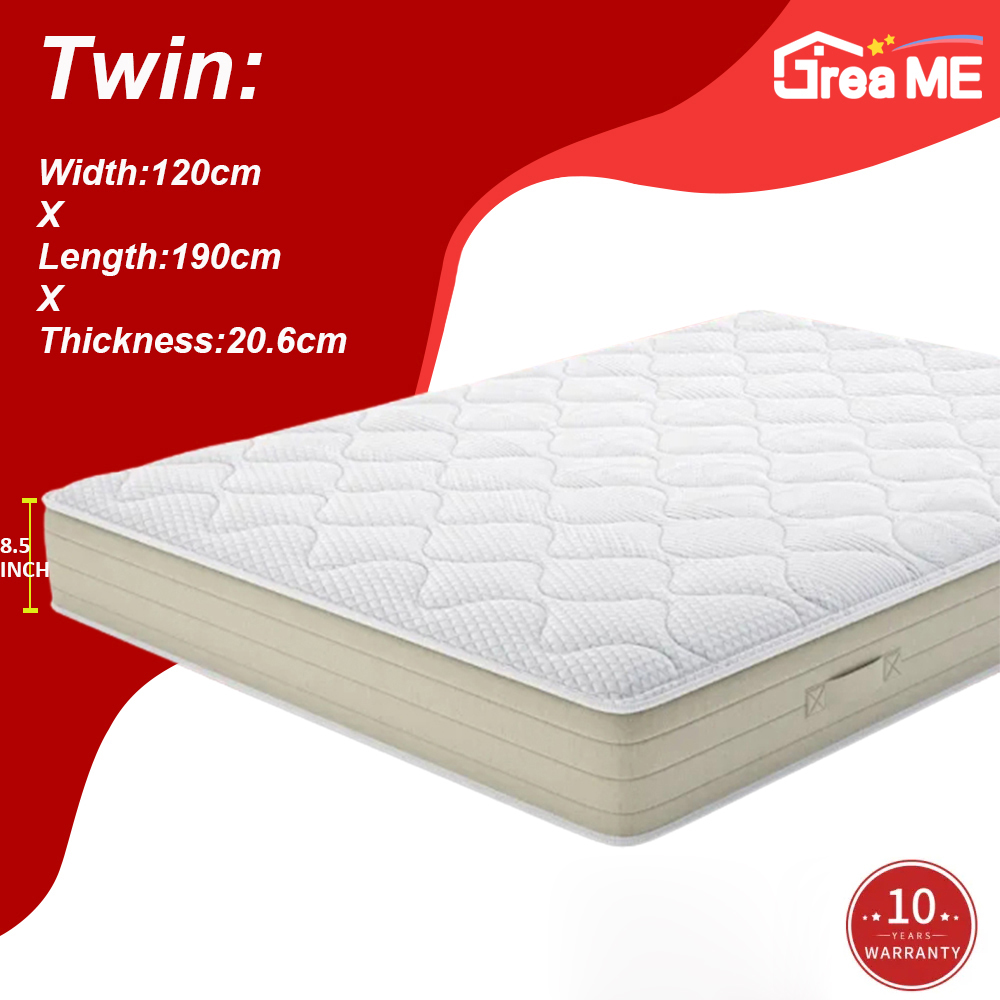 【COD】DreaME 8.5 inch Queen Size Mattress 10 Years Warranty Memory Foam ...