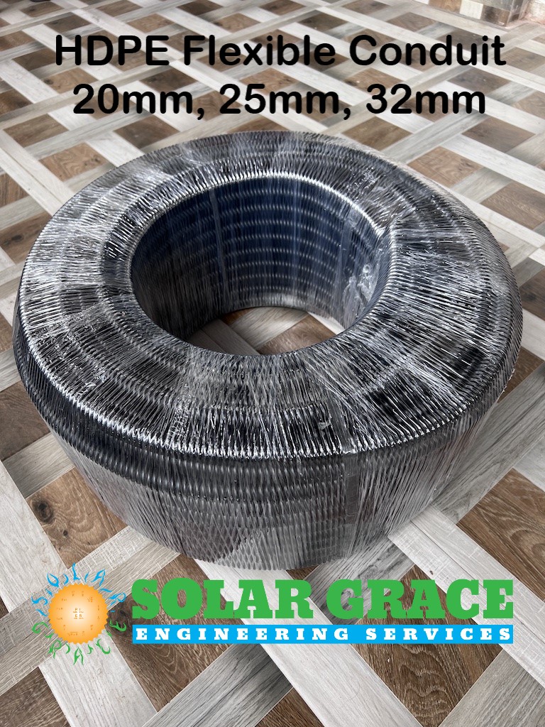 HDPE Spiral Conduit UV rated (20mm) (25mm) (32mm) 10meter per roll ...