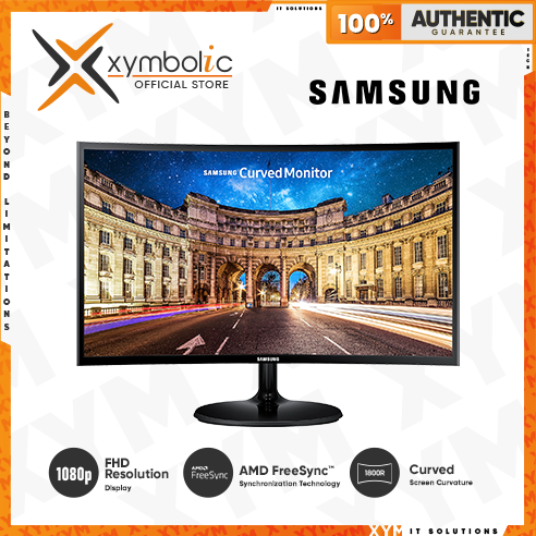 Samsung LC24F390FHEXXP 24" Curved Monitor CF390 with AMD FreeSync ...