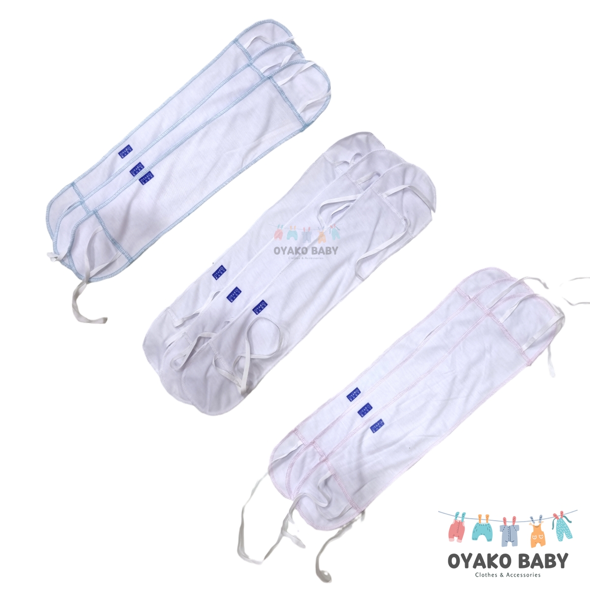 (3pcs) Lucky Cj / Oyako Baby Newborn Bigkis Overlap Belly Binder ...