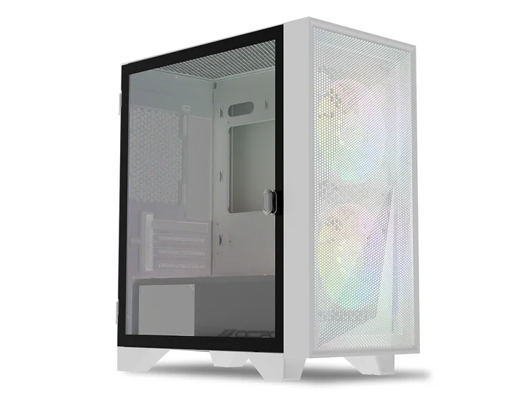 OCPC SCURA MESH MICRO-TOWER GAMING CASE W/ 2*140MM ARGB FAN/TG/M-ATX ...