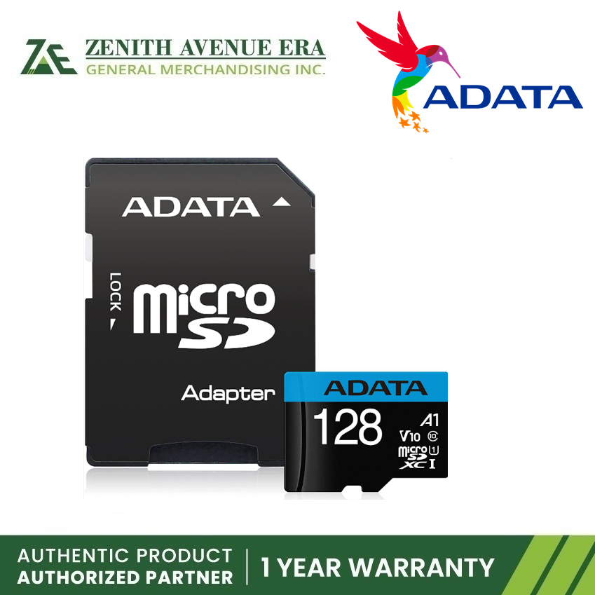 Adata AUSDX128GUICL10A1-RA1 128GB MicroSDHC | Adata 128GB MicroSD ...